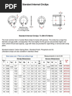Counterbore and Countersink Dimensions Chart | PDF