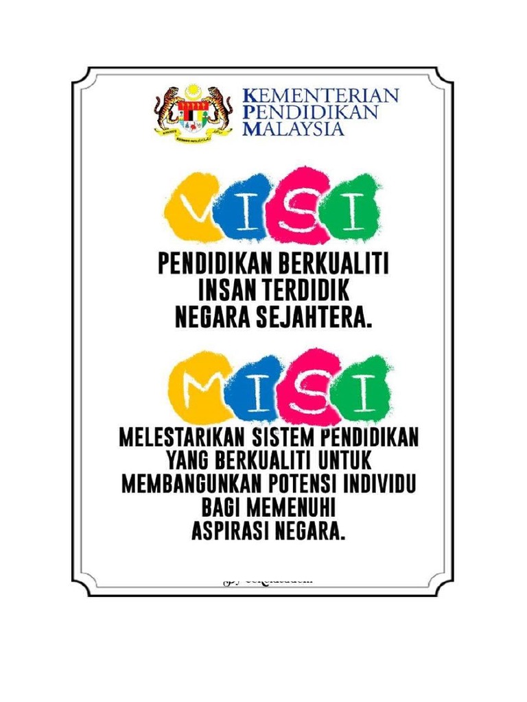 Visi Dan Misi Kpm | PDF