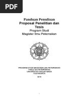 Pedoman Penulisan Tesis UGM FIB | PDF