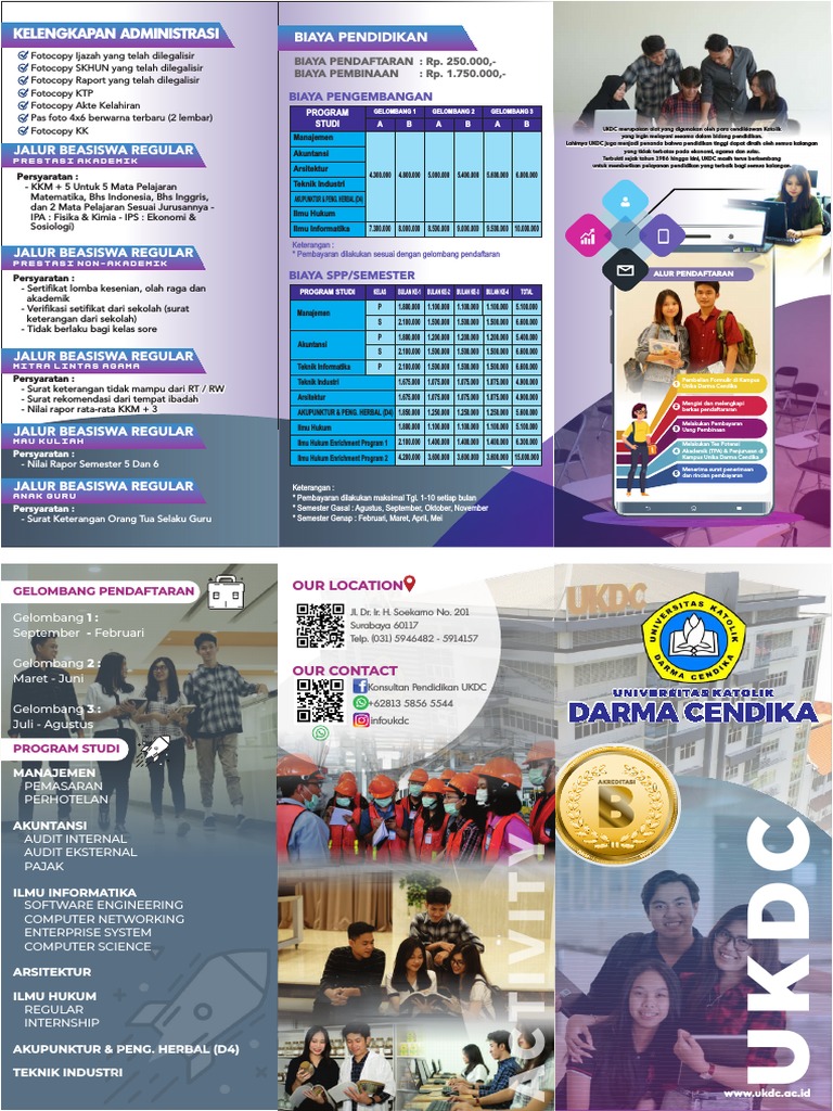 Biaya Kuliah Universitas Katolik UKDC | PDF