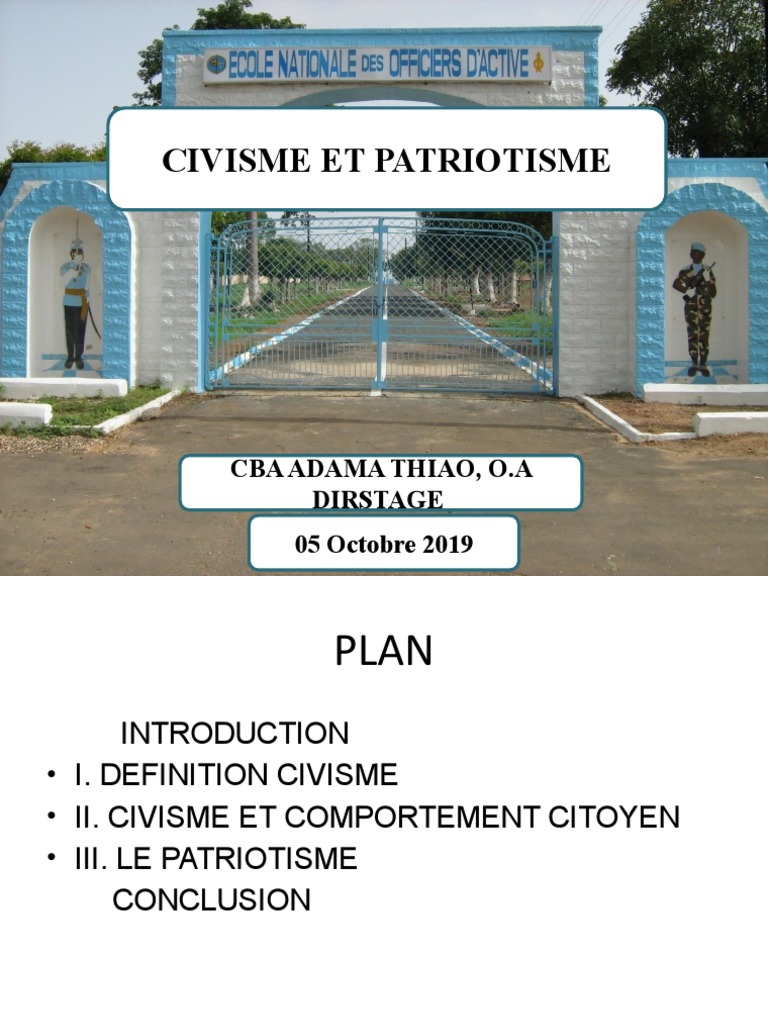 FCM 1 Le Civisme Et Le Patriotisme | PDF | Citoyenneté