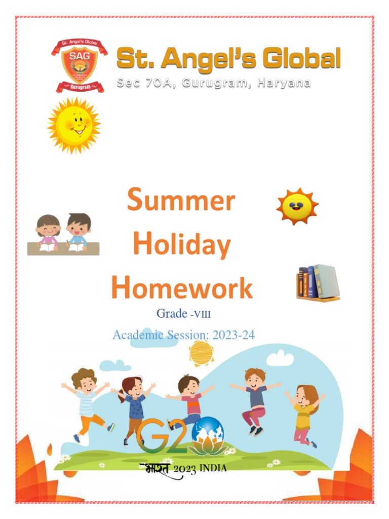 Class 8 Holiday Homework (3) Up | PDF