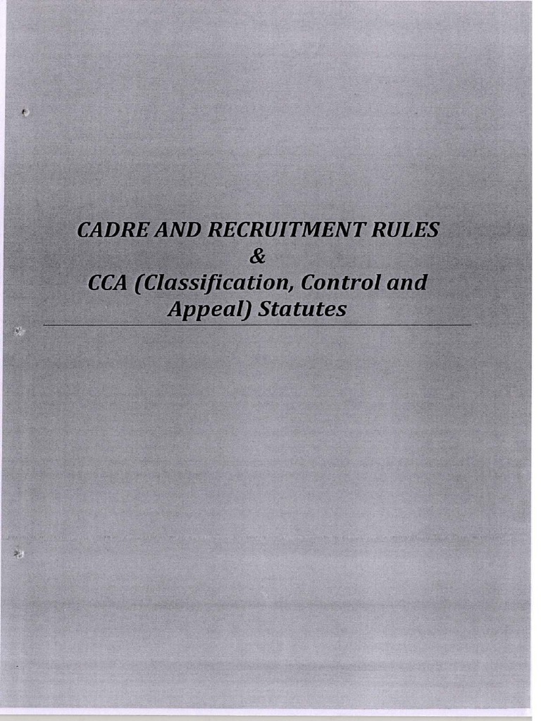 CCA - Rules - Mysore University | PDF