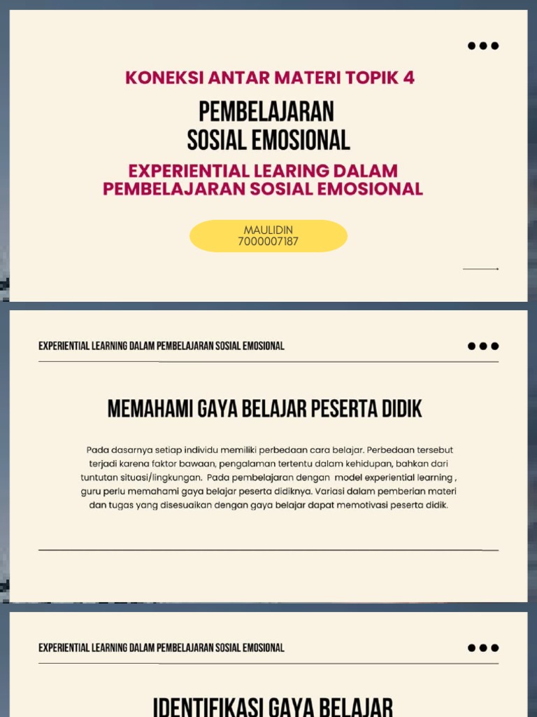 KONEKSI ANTAR MATERI TOPIK 4 PSE | PDF