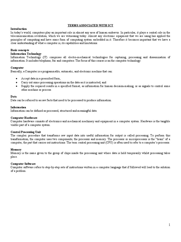Computer Hardware and Software | PDF | Computer Data Storage | Operating System