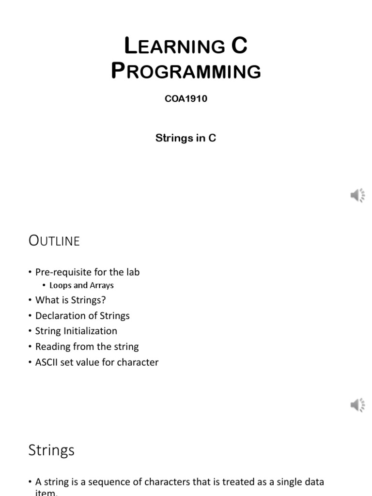 Strings Pdf String Computer Science Variable Computer Science