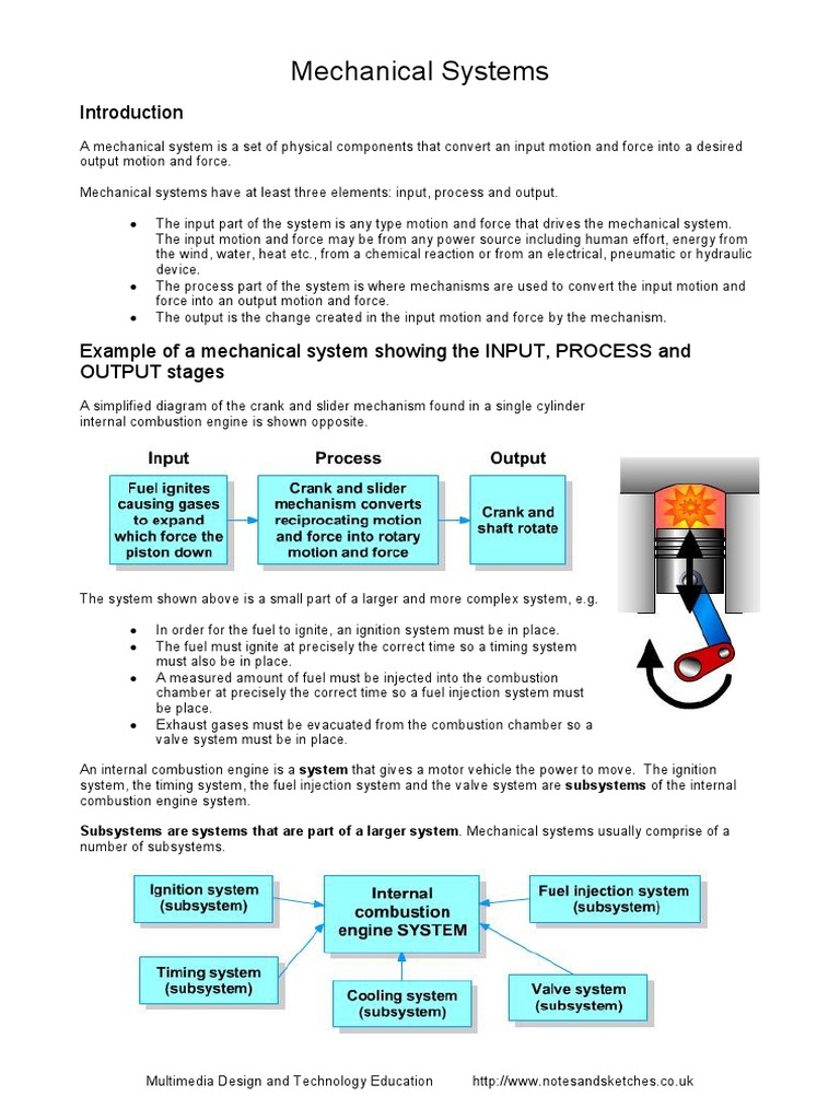 Mechanical Systems | PDF | Engines | Machines