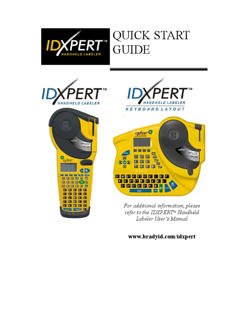 Idxpert Quick Start | PDF | Menu (Computing) | Printer (Computing)