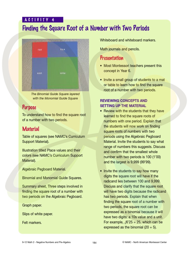 Square Roots of Two-Period Numbers | PDF | Numbers | Square Root