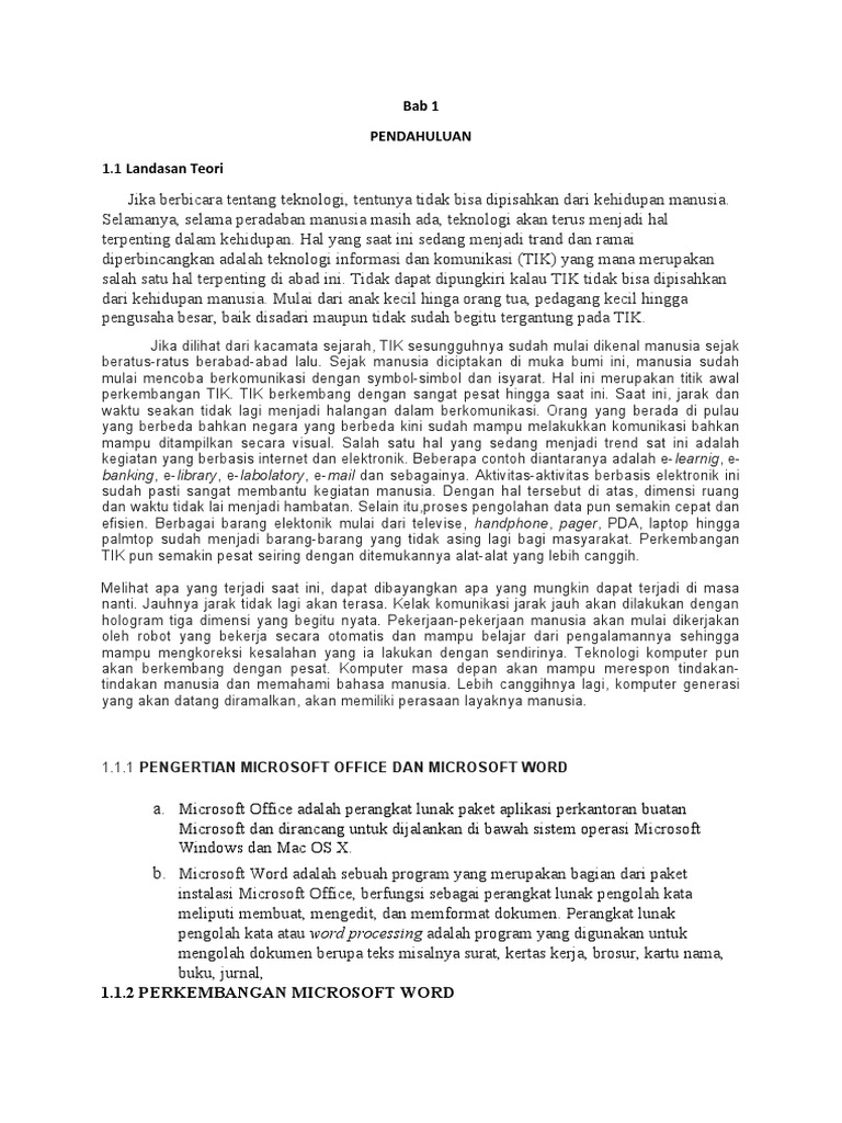 Bab 1laprak Ica Ms Word | PDF