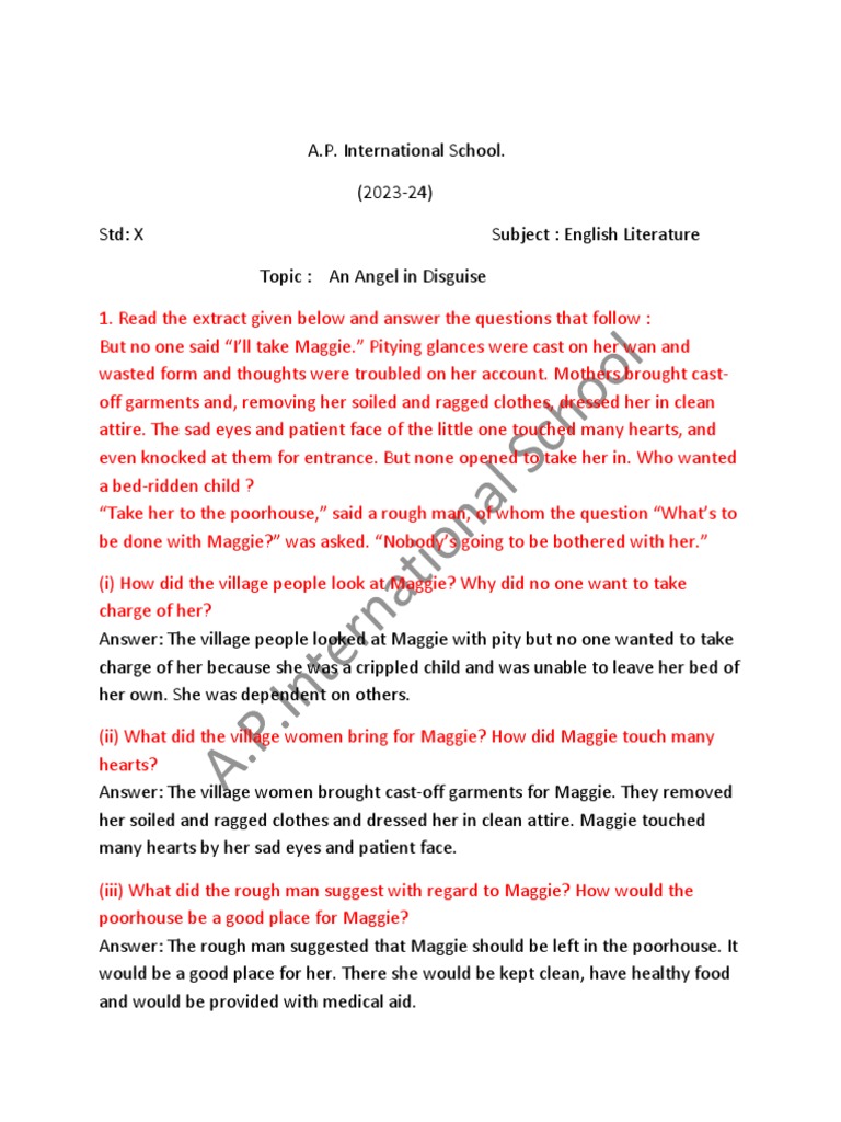 An Angel in Disguise | PDF