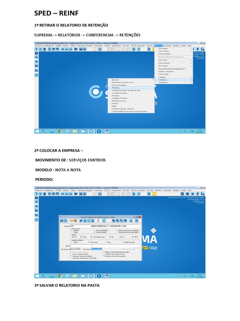 Passo A Passo Spe Reinf | PDF