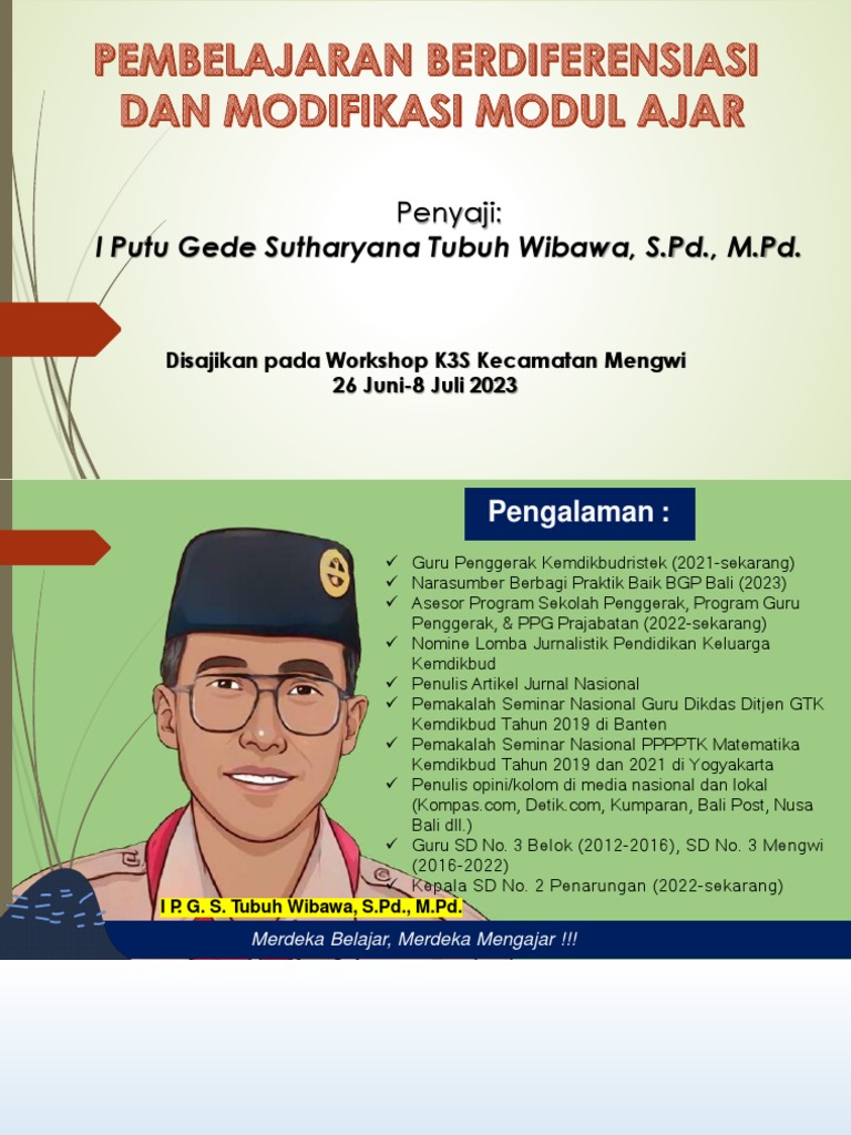 2. Pembelajaran Berdiferensiasi Dan Penyusunan Modul Ajar | PDF