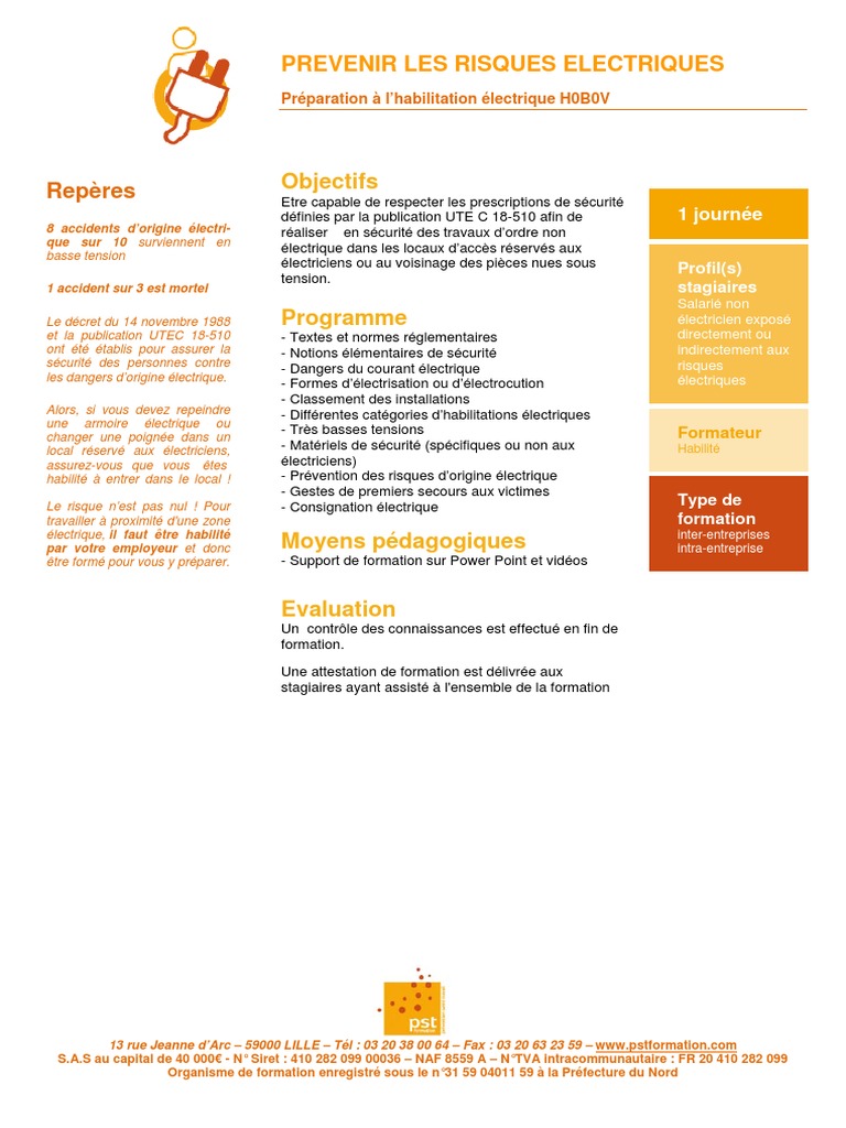 24 Prevenir Les Risques Electriques | PDF | Électrotechnique | Électricité