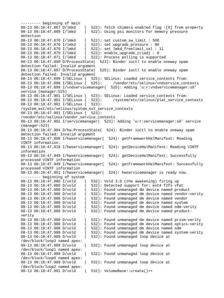 Logcat Home Fota Update Log | PDF | Computer Data Storage | Operating System Technology