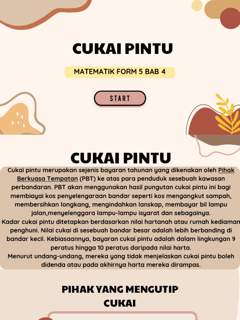 Cukai Pintu | PDF