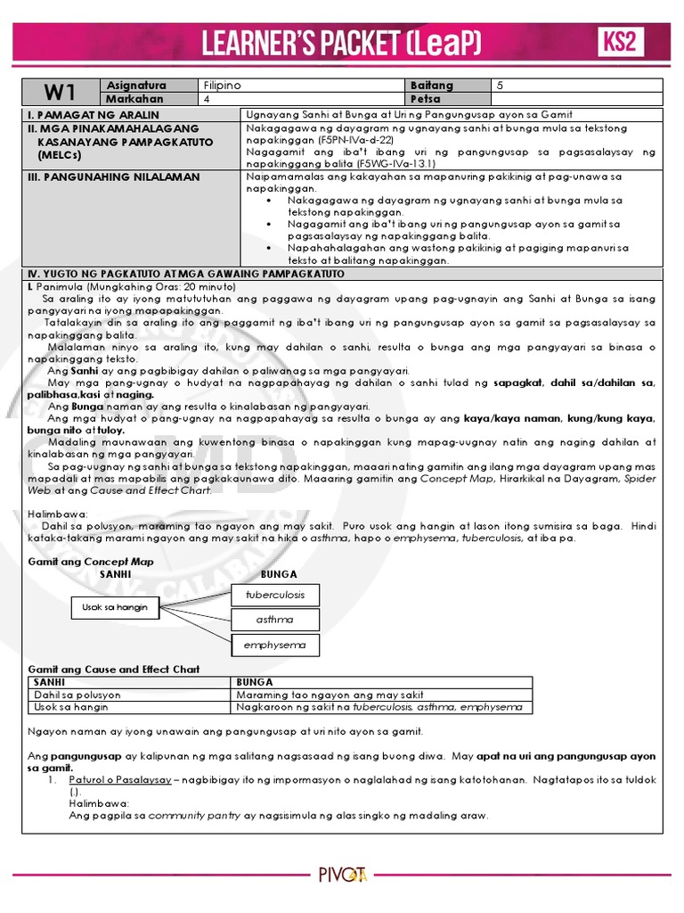 Q4 Filipino 5 Week1 | PDF