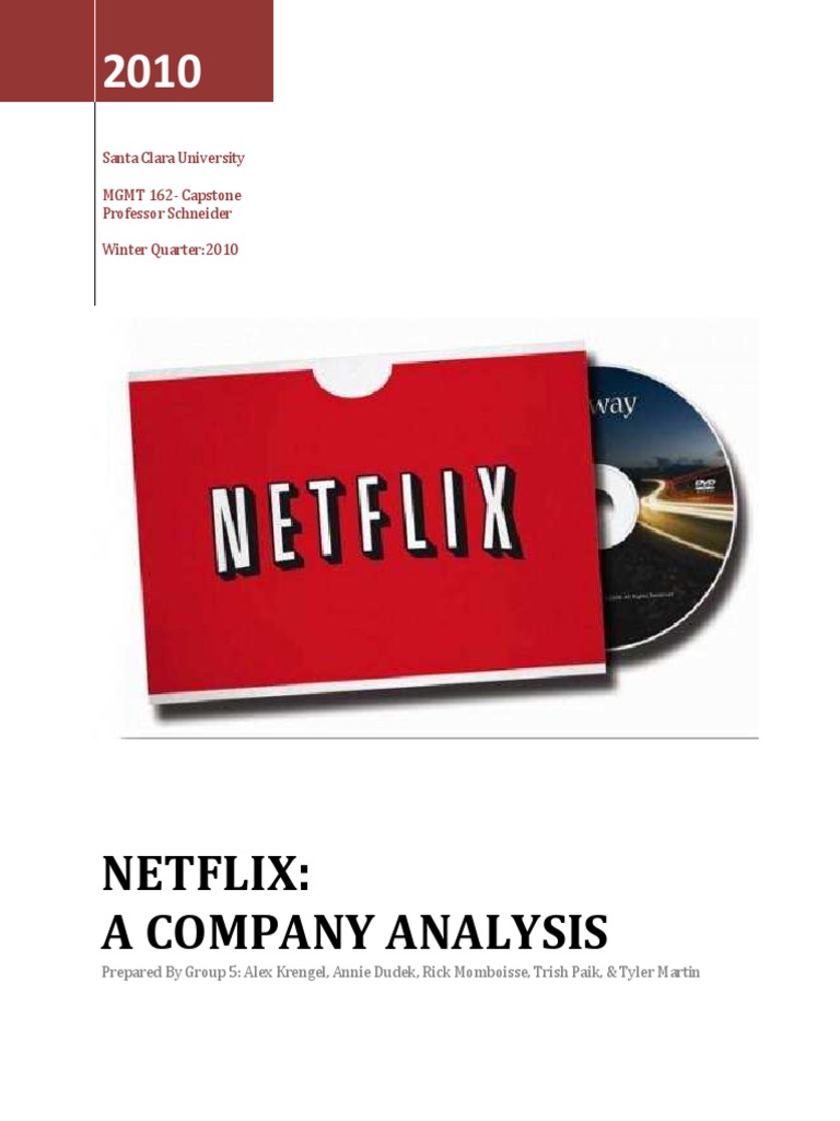 Netflix A Company Analysis | PDF | Video On Demand | Netflix