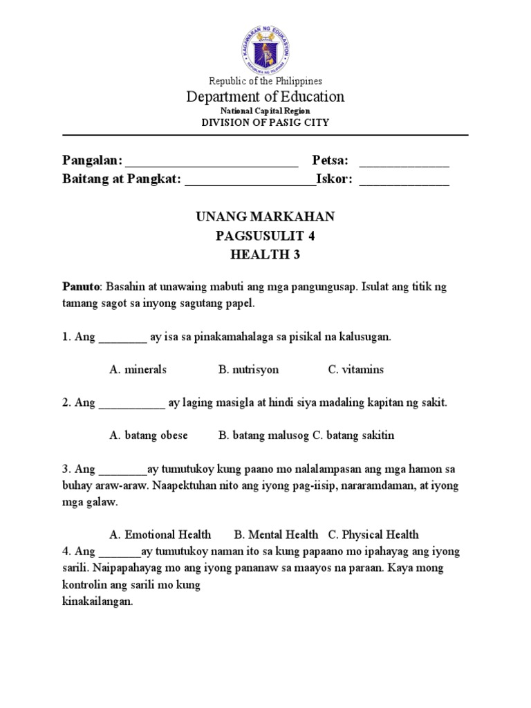 Health 3 Q1 WT4 3 | PDF