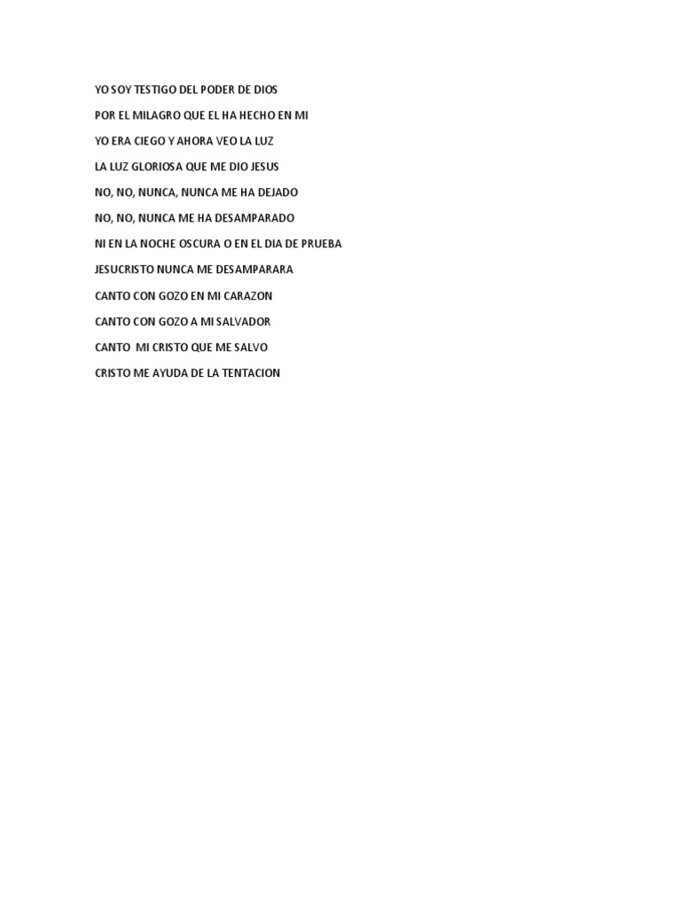 Yo Soy Testigo Del Poder de Dios | PDF