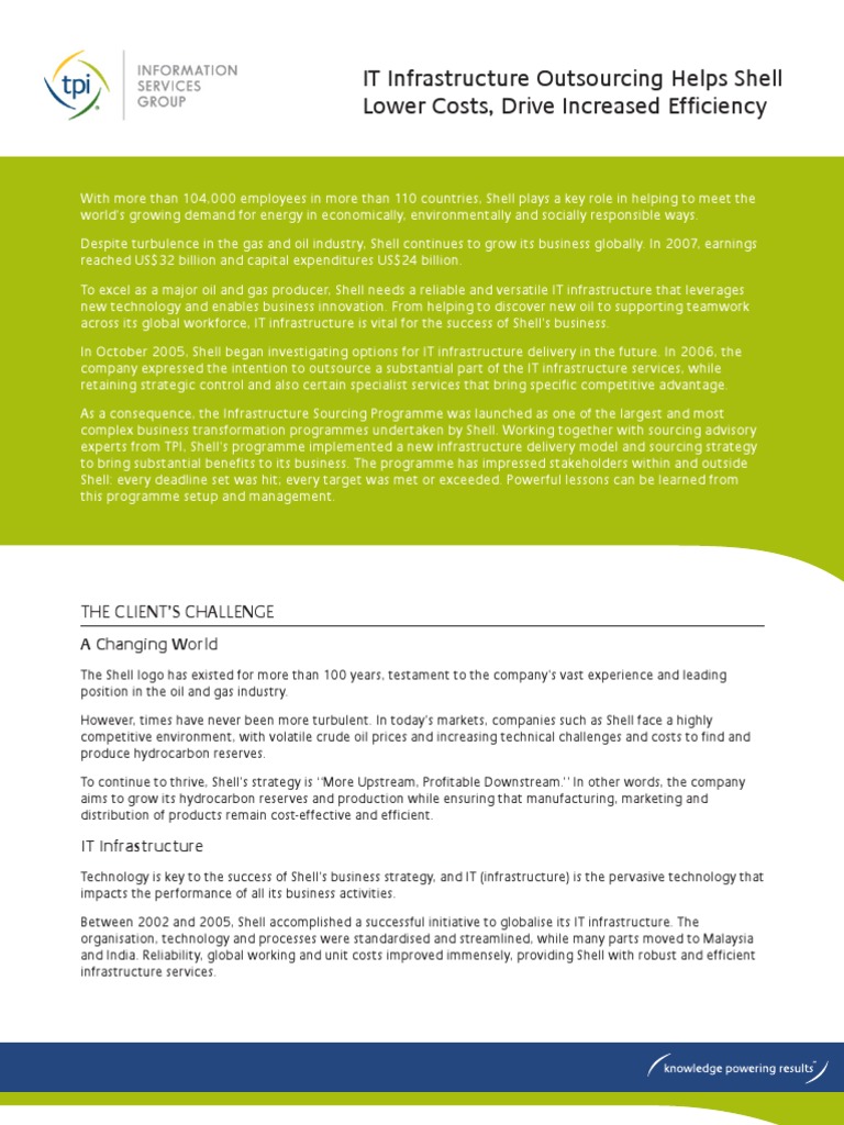 Shell Case Study | Download Free PDF | Request For Proposal | Strategic ...