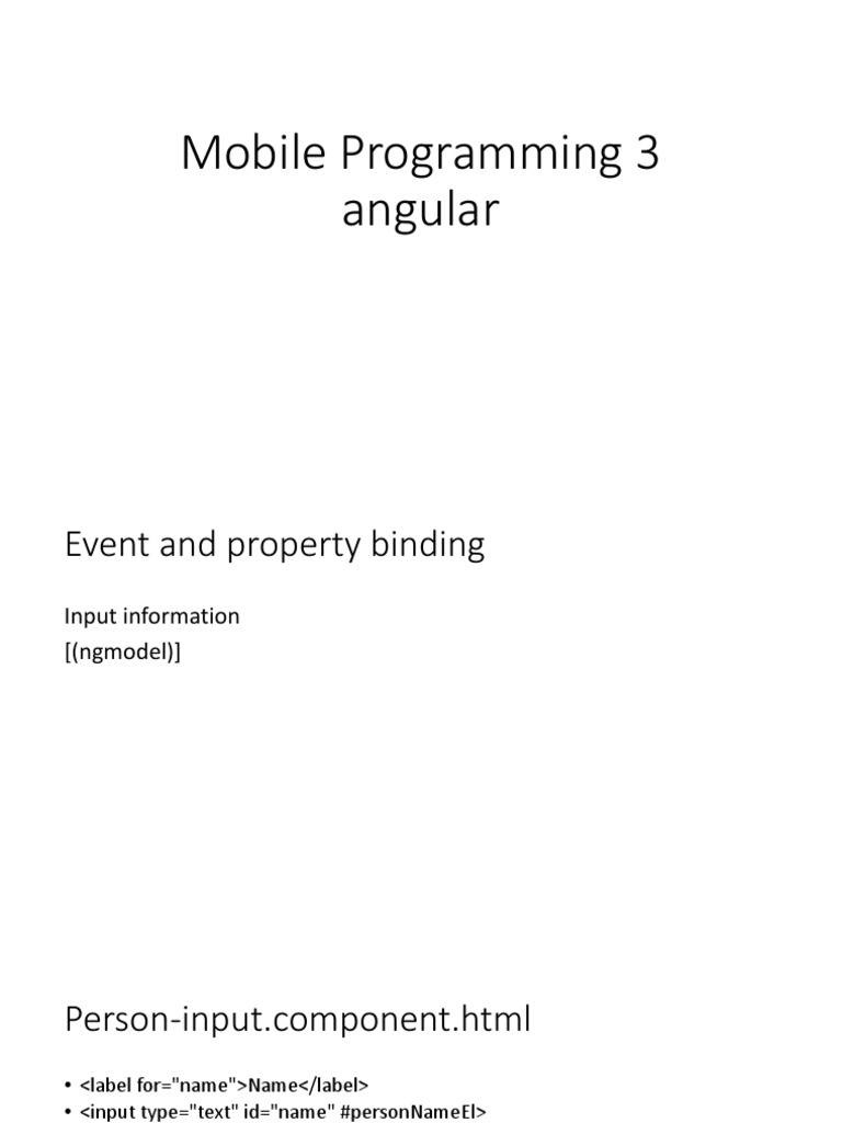 Mobile Programming 3 Try Angular | PDF | Software Development ... Mobile Programming 3 Try Angular | PDF | Software Development ...
