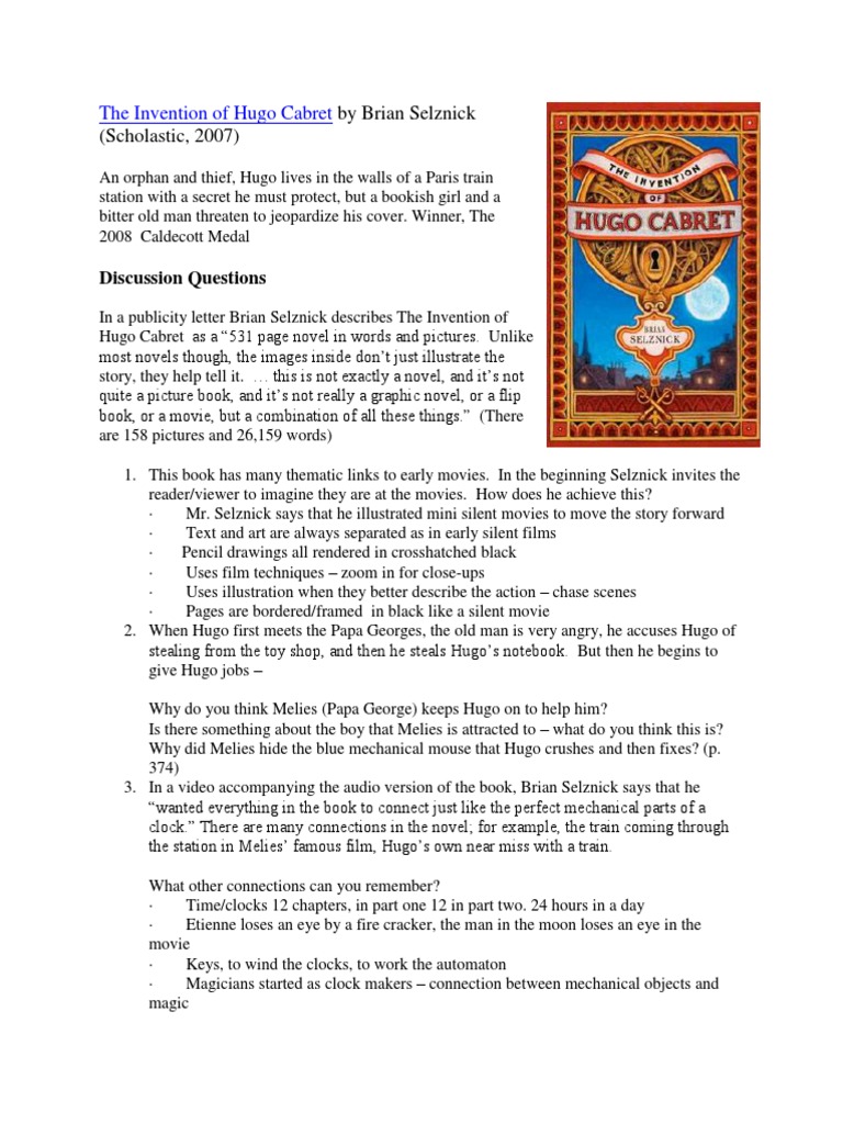 The Invention of Hugo Cabret Overview | PDF | General Fiction