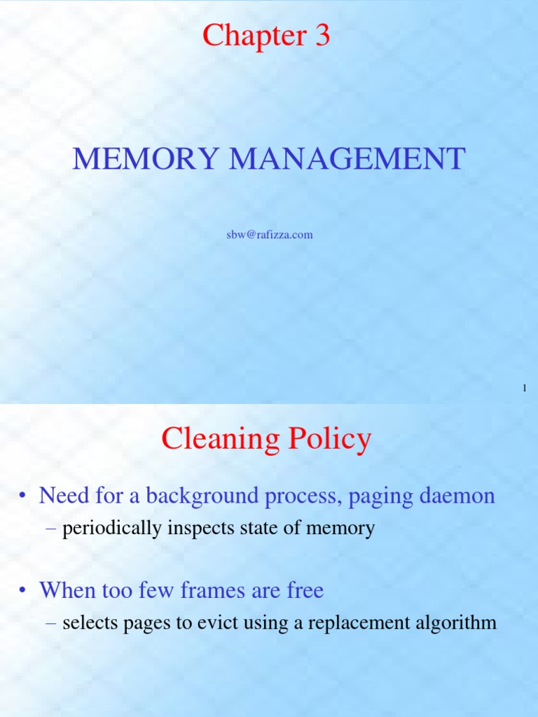 Operating - System Memory Management | PDF | Operating System | Computer Engineering