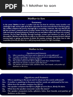 Langston Hughes: Insights on "Mother to Son" | PDF | Poetry