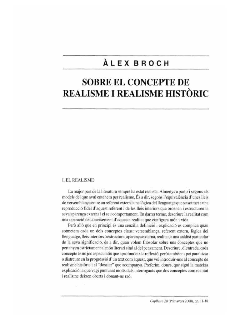 Realisme Històric Per Alex Brock | PDF