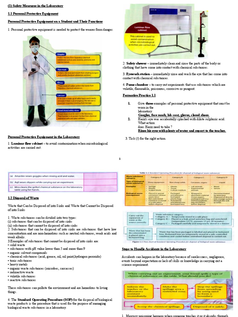Laboratory Safety Guidelines and Practices | PDF | Personal Protective ...