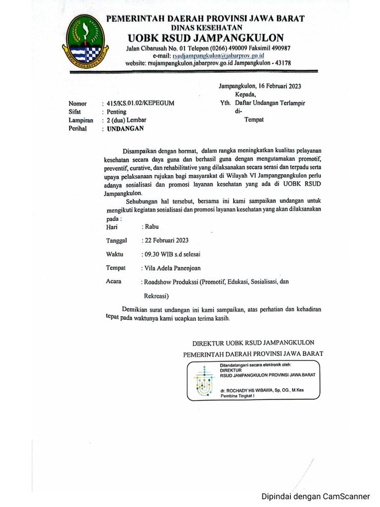 Undangan road show produkssi di vila adela (1) | PDF