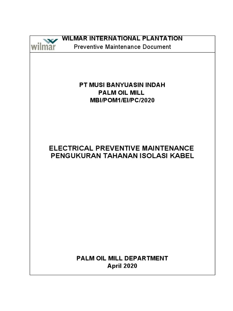 EPM Kabel - Form Pengukuran | PDF