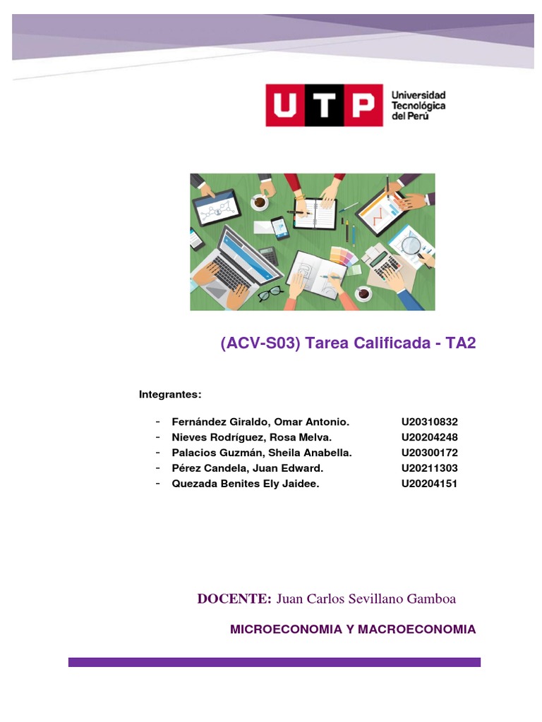 (ACV-S03) Tarea Calificada - TA2 - TRABAJO GRUPAL | PDF | Monopolio | Costo marginal