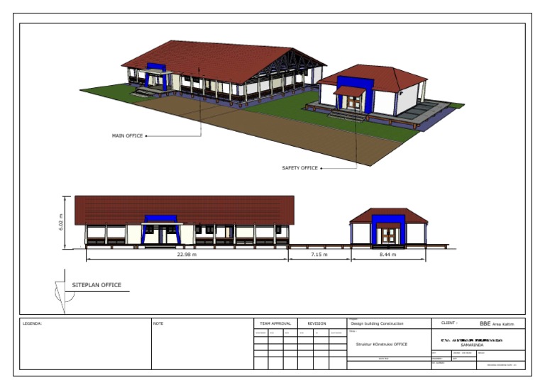 Tampak Site Plan Office | PDF
