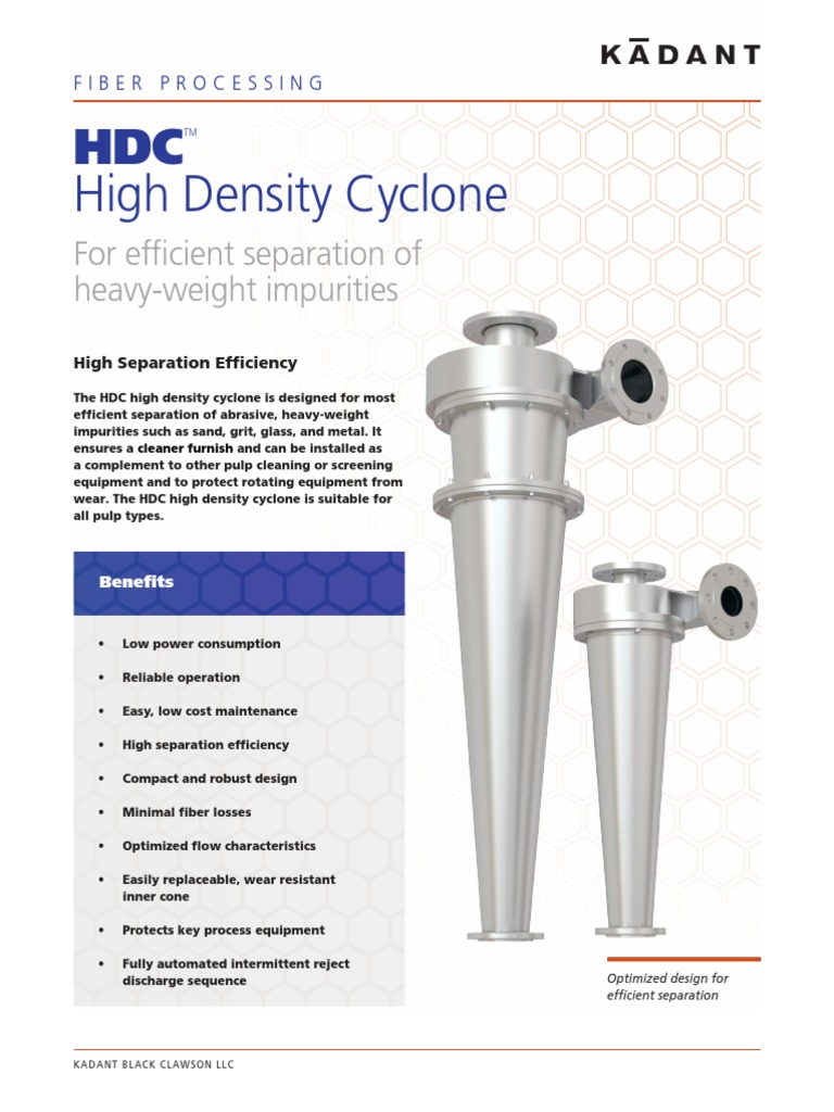 High Density Cyclone | PDF | Wear | Applied And Interdisciplinary Physics