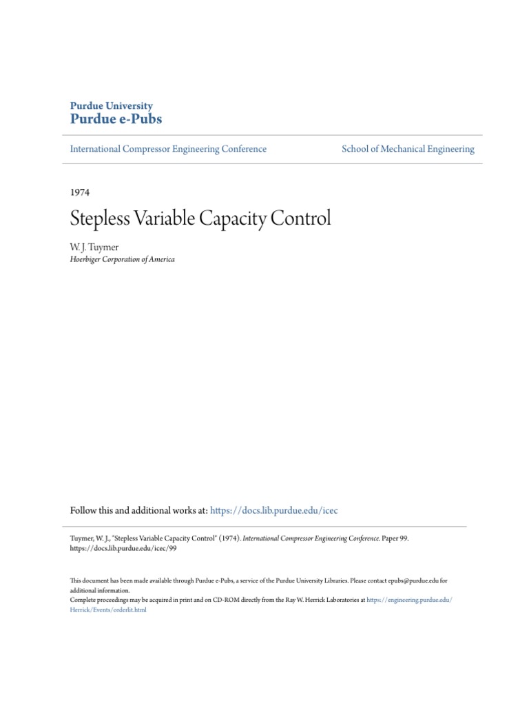Stepless Variable Capacity Control | PDF | Valve | Piston
