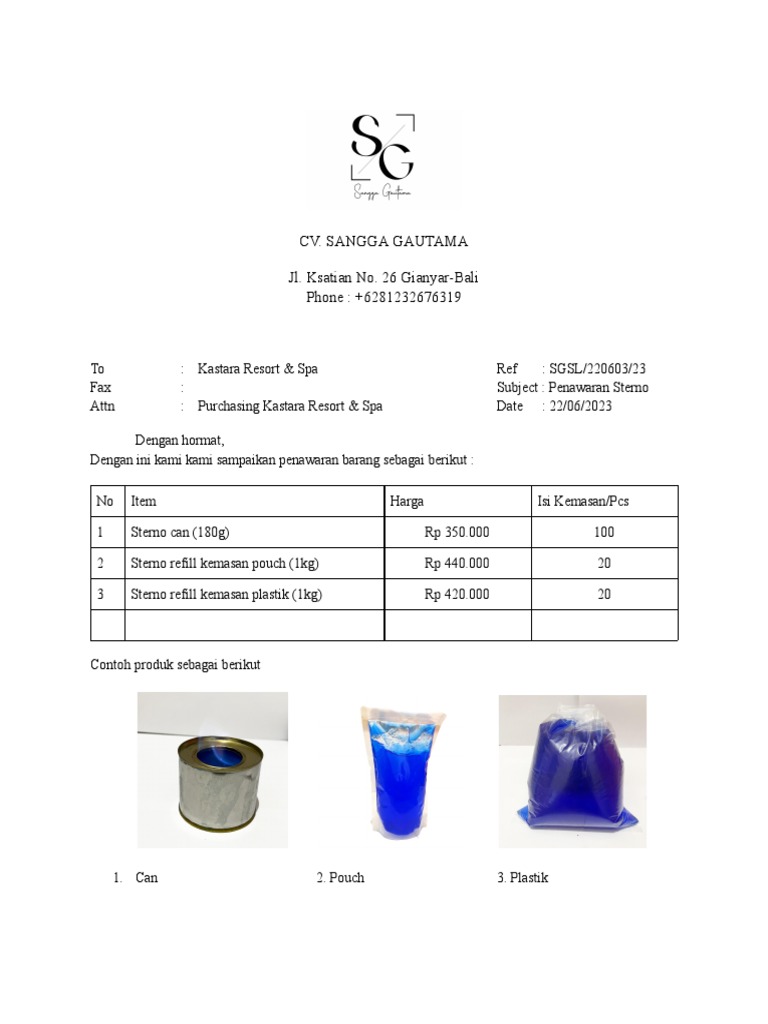 Penawaran Kastara Resort & Spa | PDF