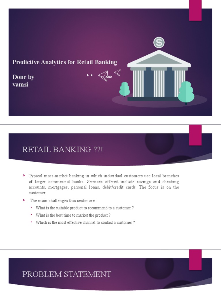 Predictive Analysis For Retail Banking | PDF | Banks | Categorical Variable