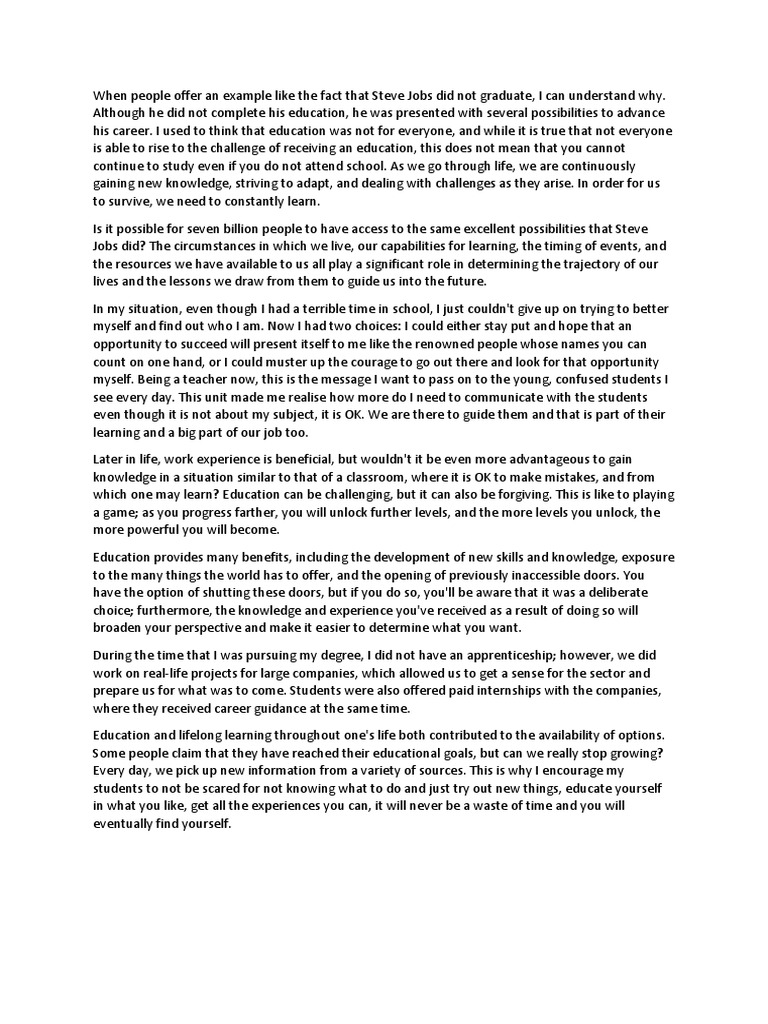 Task 3 - Reflections - Deborah | PDF | Internship | Job Hunting