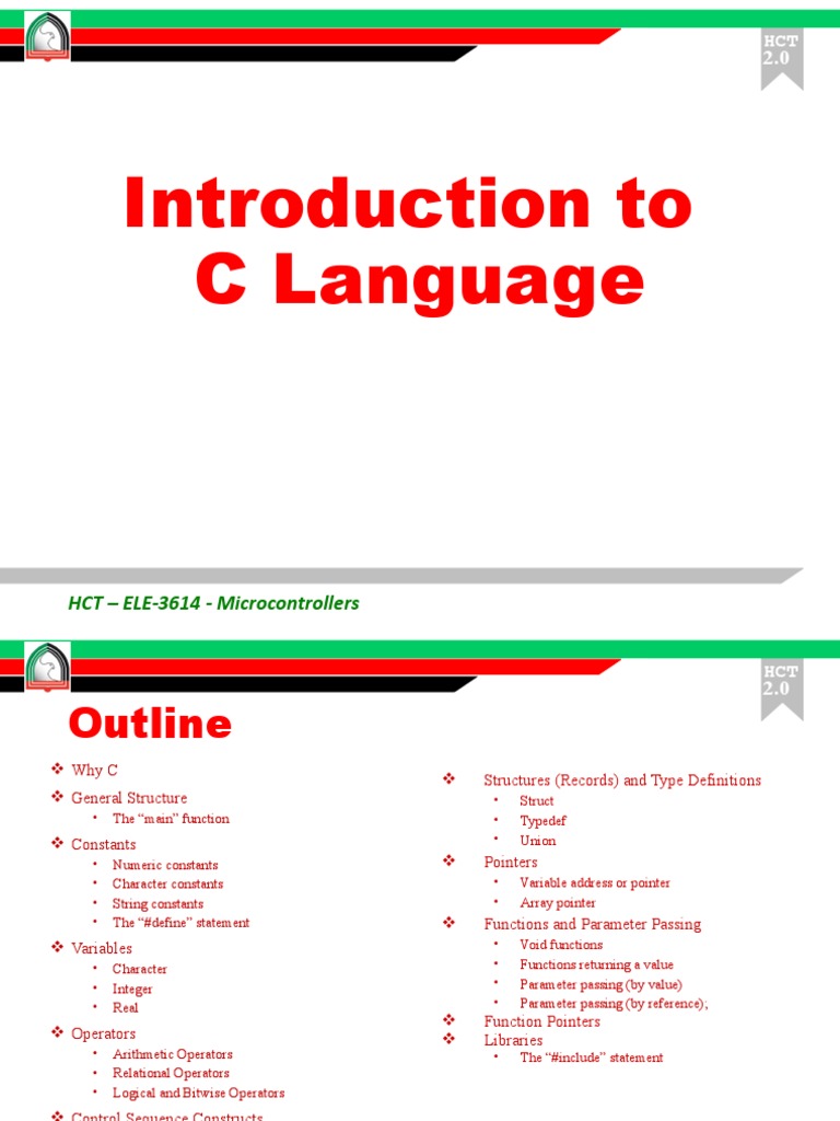 LO2 - Introduction To C Language | PDF | Pointer (Computer Programming ... LO2 - Introduction To C Language | PDF | Pointer (Computer Programming ...