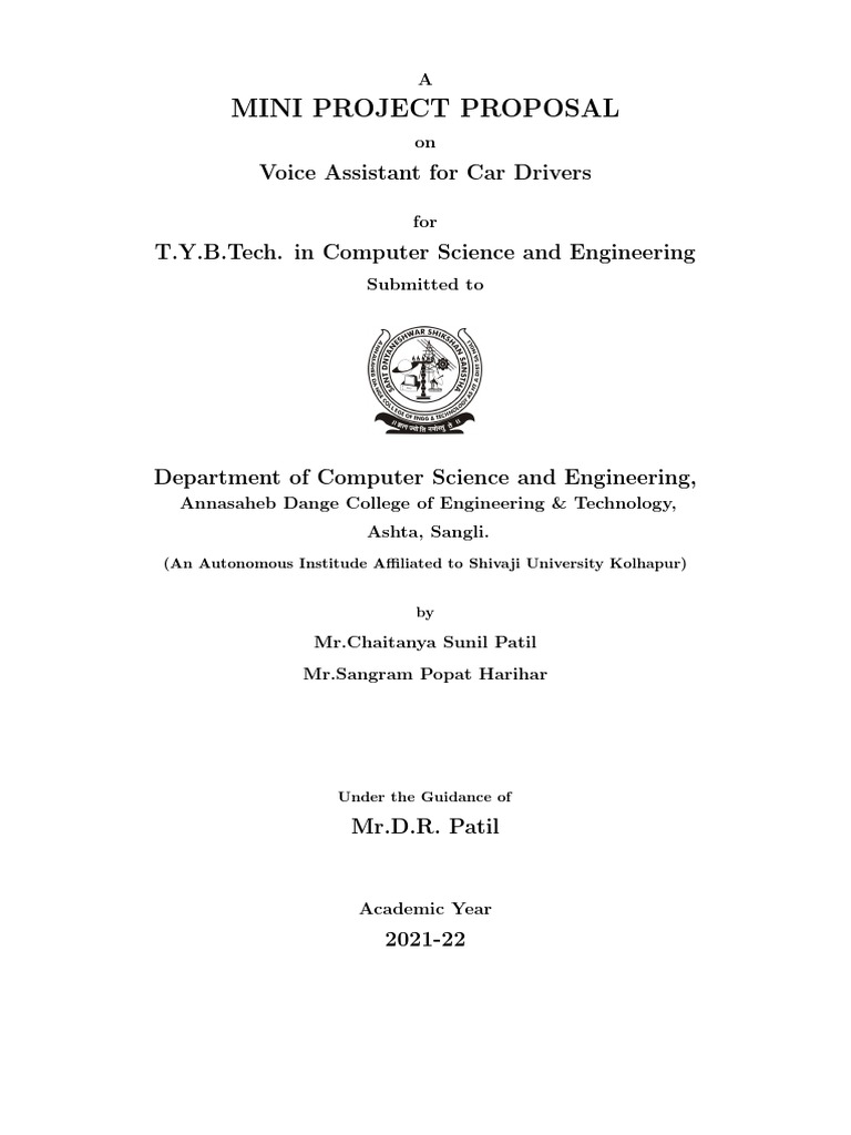 Mini Project Synopsis | PDF | Speech Synthesis | Application Software