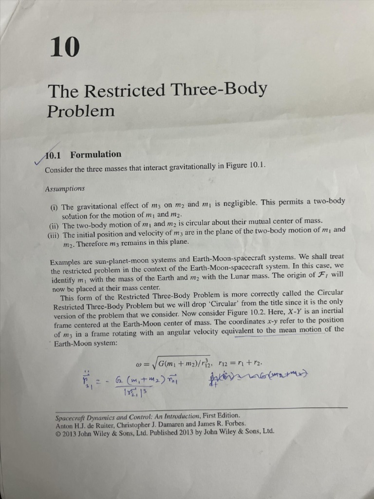 Restricted Three Body Problem | PDF