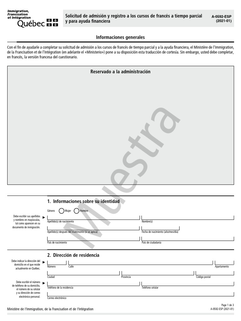 For Mifi Tempspartiel Espagnol A-0592-Esp | Descargar gratis PDF ...
