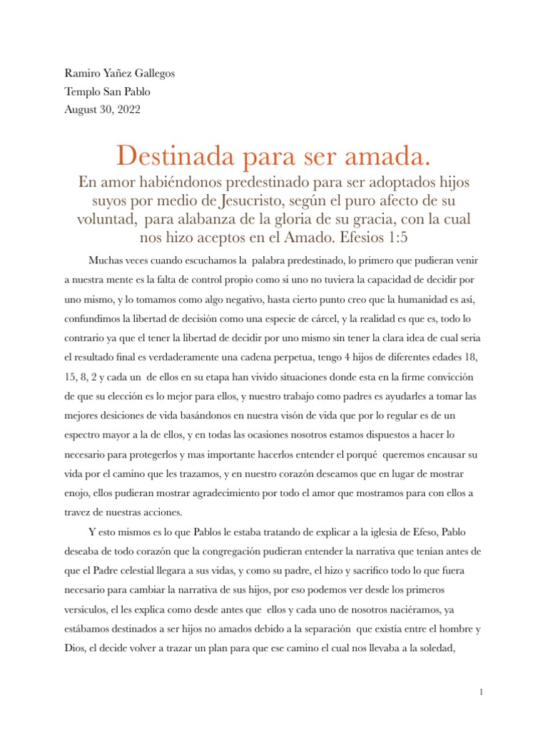 Destinada para Ser Amada | PDF | Amor