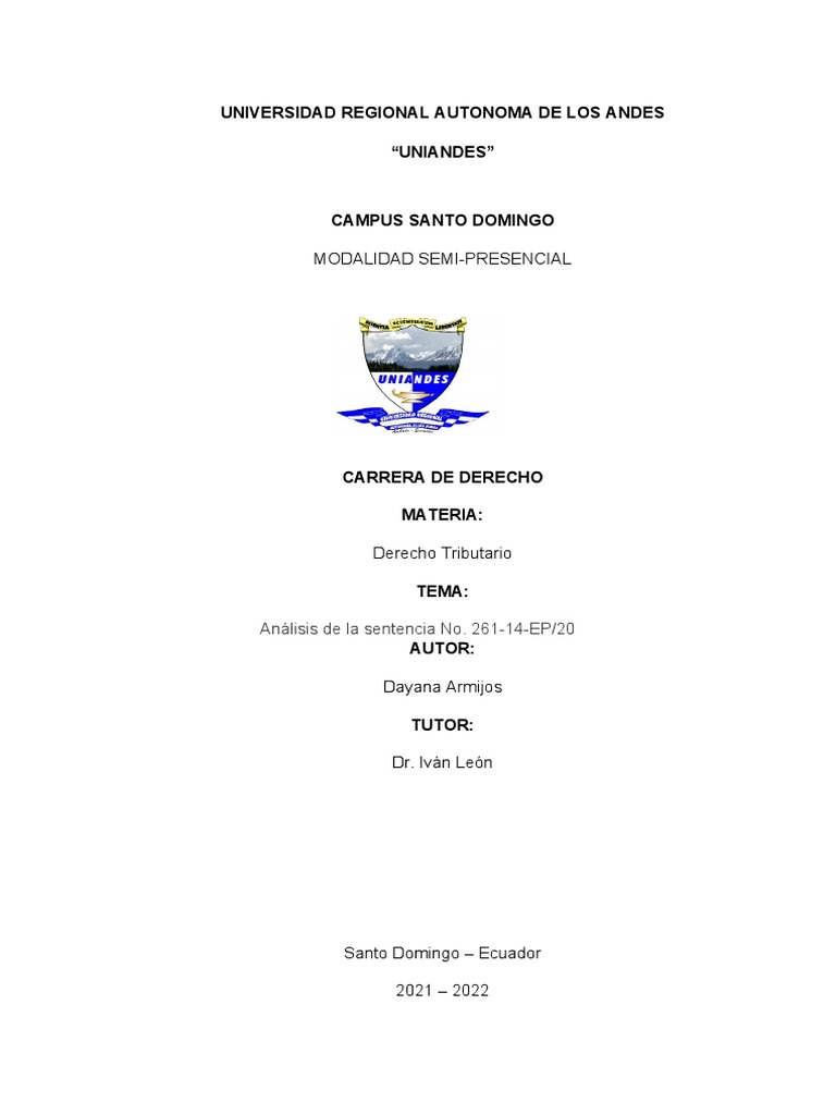 Análisis de La Sentencia 26114 | PDF | Sentencia (ley) | Justicia