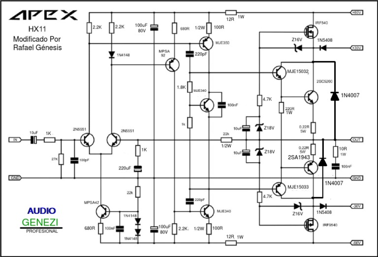Esquema APEX HX-11 | PDF
