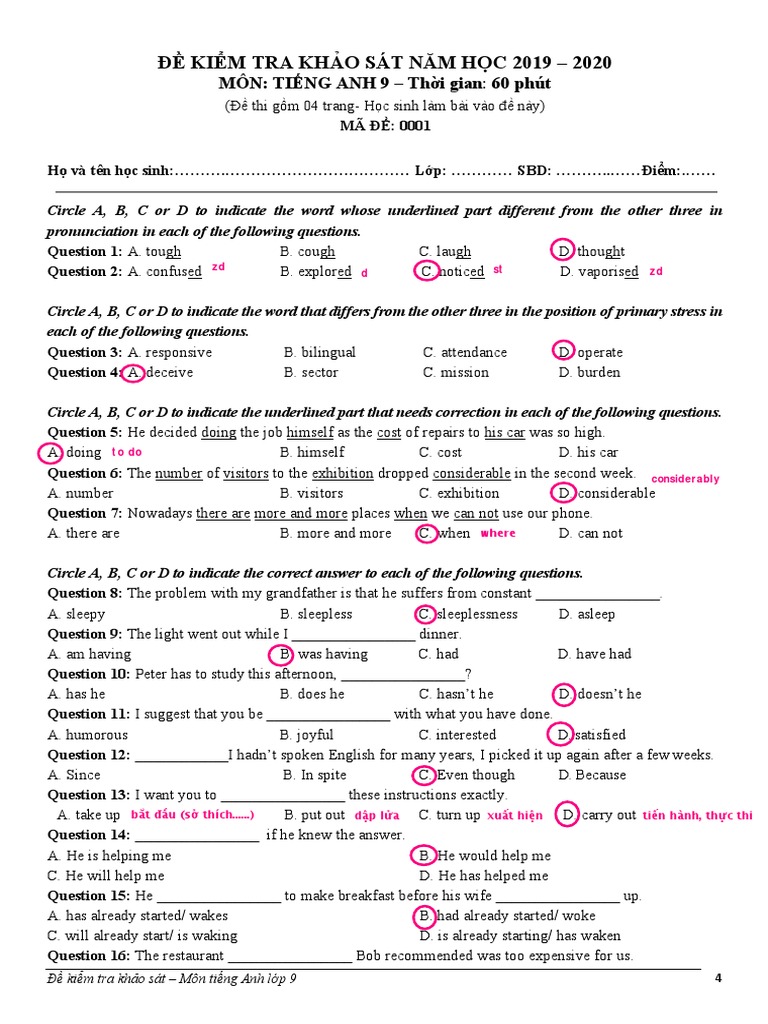 Key A8 1 Practice Test 8 Pdf
