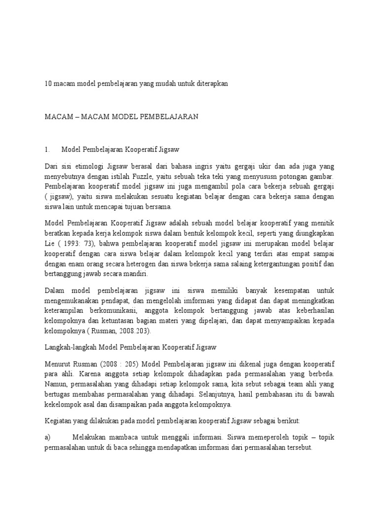 10 Macam model-WPS Office | PDF