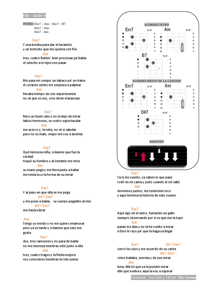 Ella - Junior H - TABS y ACORDES | PDF